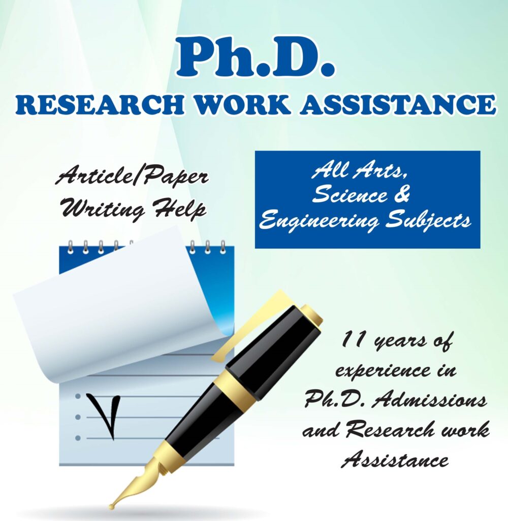 Article / Paper writing - Ph.D Consultants